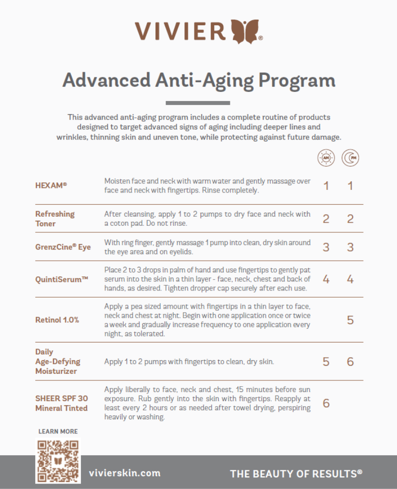 Advanced Anti-Aging Program – Vivier Pharma Canada
